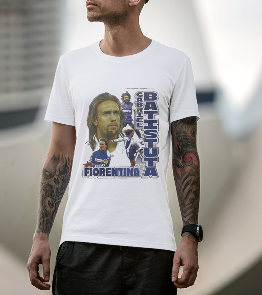 Gabriel Batistuta Fiorentina Football Legend T-Shirt