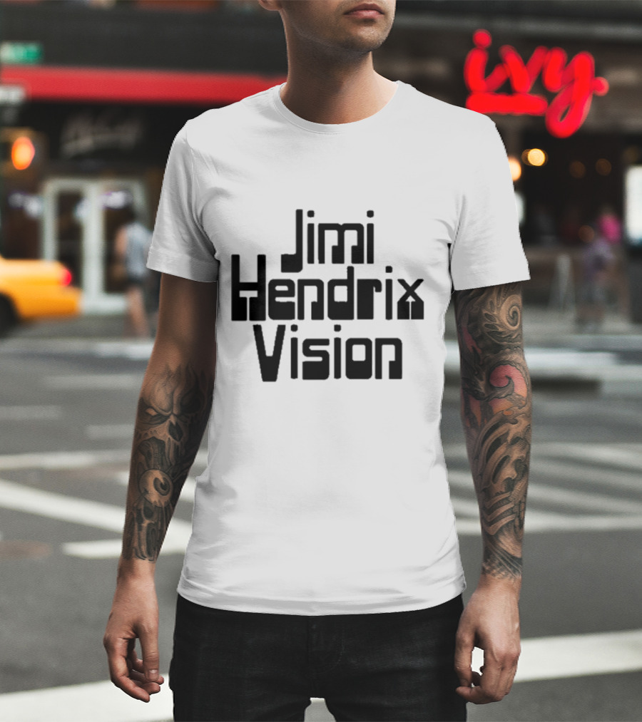 Jimi Hendrix Vision Ringer Retro Psychedelic T-Shirt