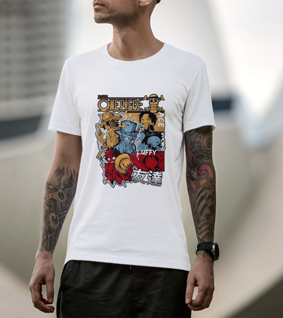 One Piece Luffy Ace Sabo Brothers Friendship T-Shirt