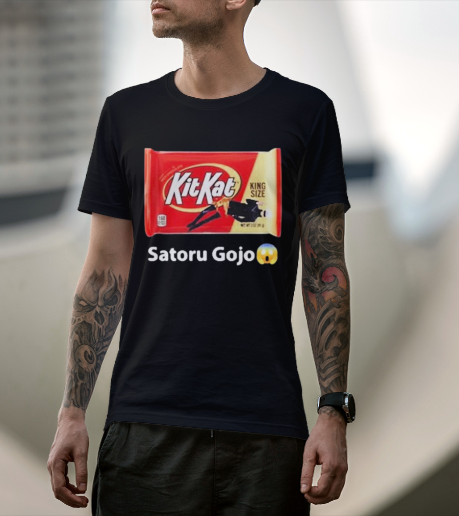 Satoru Gojo 😮 Kit Kat King Size T-Shirt
