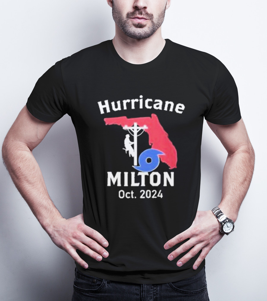 Hurricane Milton Florida Lineman Oct T-Shirt