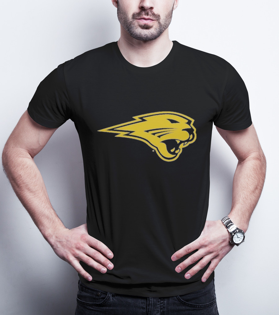 Panthers Logo Heavyweight Yellow Panther Emblem T-Shirt