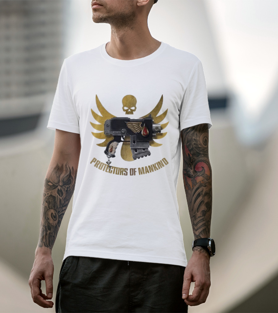 Protectors Of Mankind Blood Angels Warhammer Iconic Emblem T-Shirt