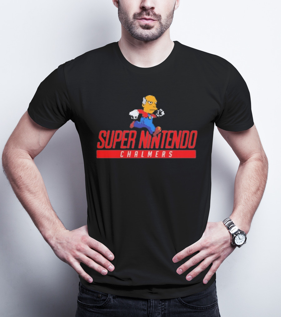 Super Nintendo Chalmers 8-Bit Character T-Shirt