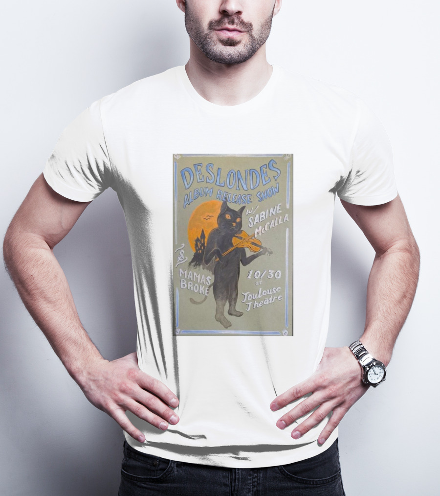 The Deslondes Album Release Show W/ Sabine McCalla Mamas Broke 10/30 At Toulouse Theatre T-Shirt