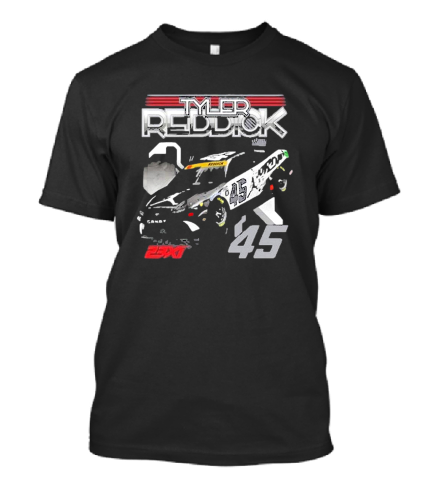23XI Tyler Reddick 45 Jumpman Car Racing T-Shirt