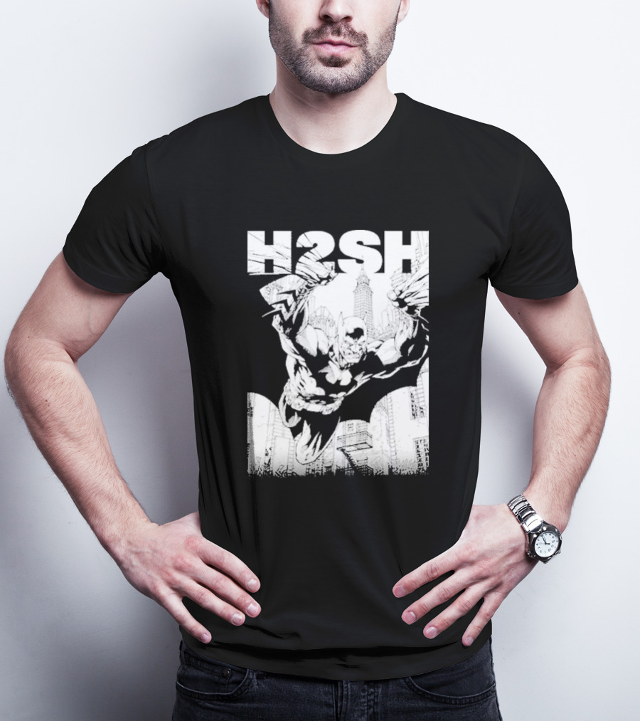 Hush 2 Batman Jim Lee Cityscape Sketch T-Shirt