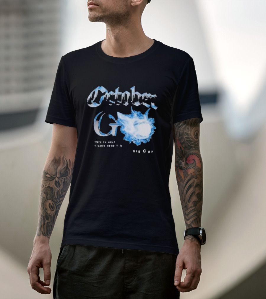 October G Big G27 Jomboy Media Baseball T-Shirt