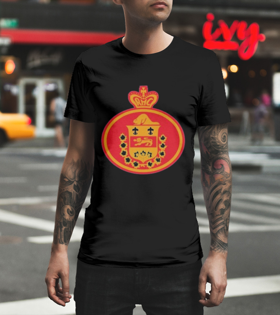 Montreal Royals Vintage Ice Hockey Logo With Historic Crest And Crown Emblem T-Shirt