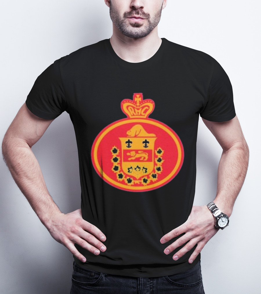 Montreal Royals Vintage Ice Hockey Logo With Historic Crest And Crown Emblem T-Shirt