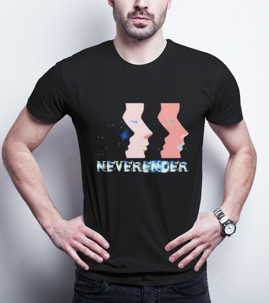 NEVERENDER Faces With Stars Cosmic Justice T-Shirt