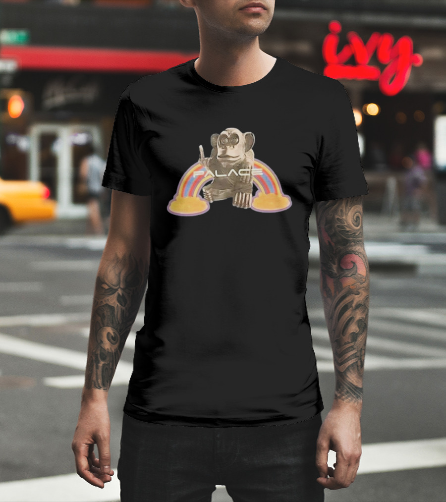 Palace Monkey Rainbow Motif T-Shirt