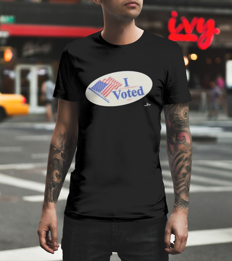 Pork I Voted Sticker I Got In Trouble Because I Voted Twice T-Shirt