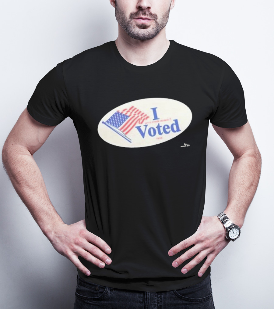 Pork I Voted Sticker I Got In Trouble Because I Voted Twice T-Shirt