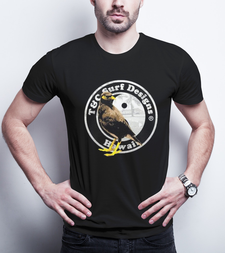 T&C Surf Designs Hawaii Myna Bird Circle T-Shirt