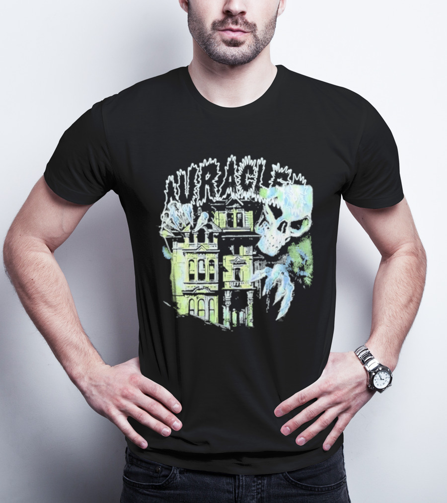 The Auracles Skeleton Haunted House Chris Brown T-Shirt