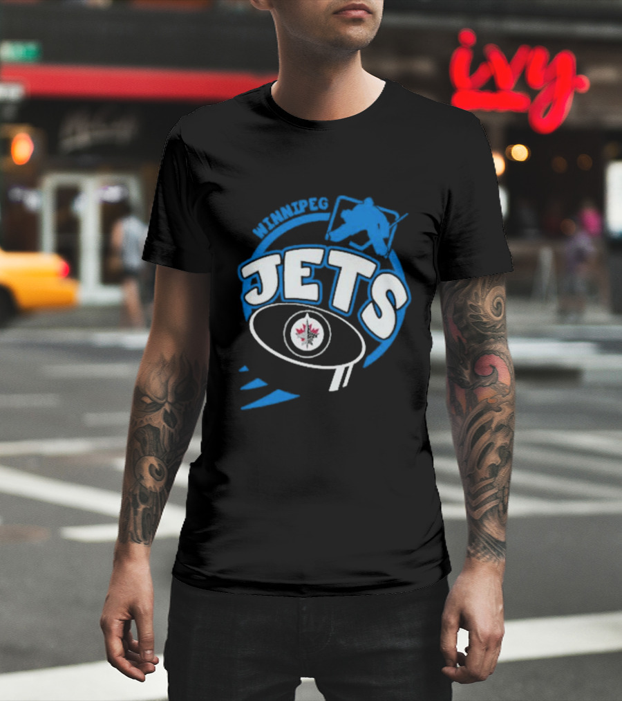 Winnipeg Jets Toddler Slap Shot Hockey T-Shirt