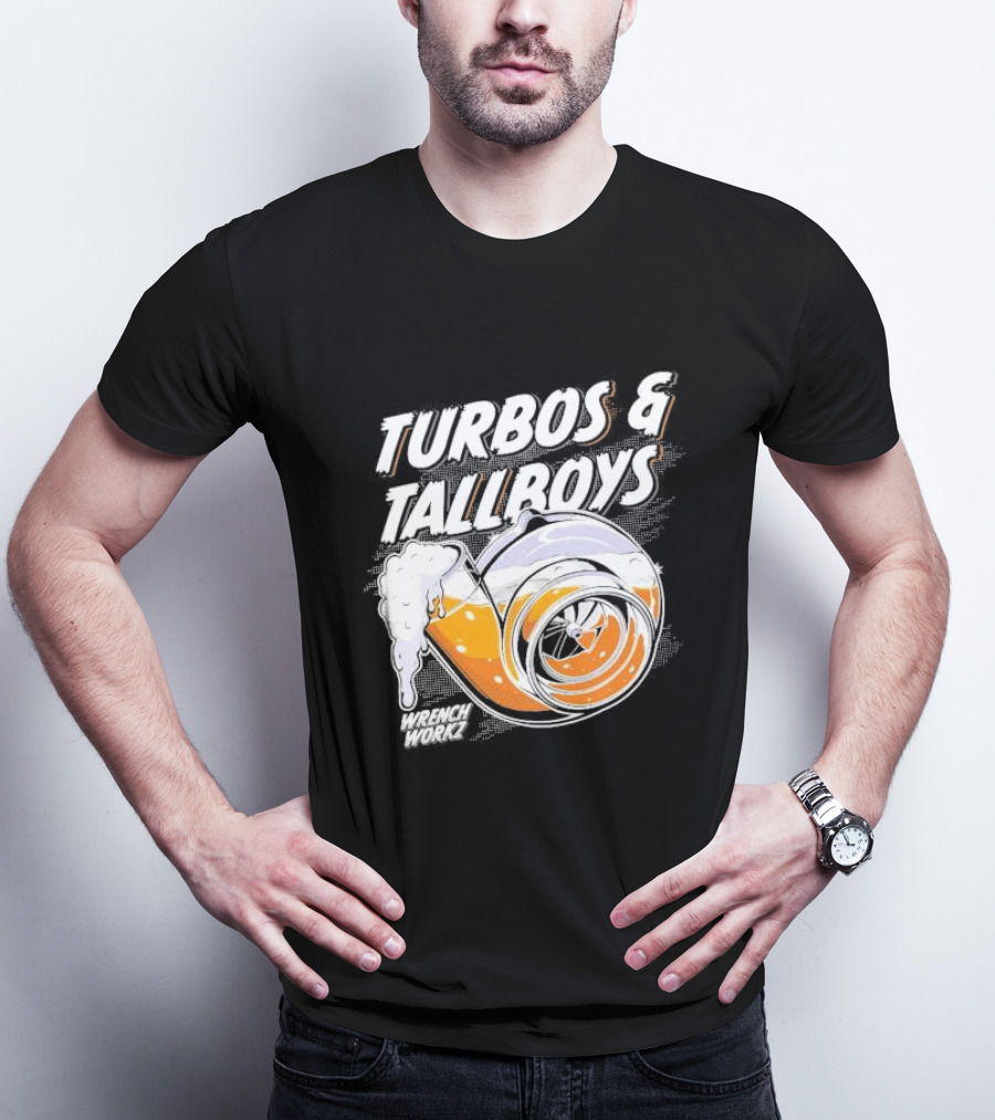 Turbos And Tallboys Wrench Workz Turbocharger Beer Fusion T-Shirt