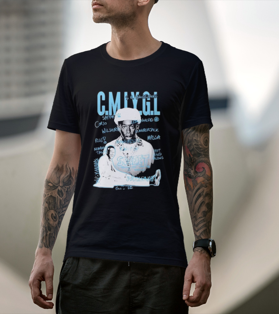 C.M.I.Y.G.L. Tyler Call Me If You Get Lost Sweet Journey S.R. Baudelaire Portrait Saffron Lemonhead Corso Wilshire Lumberjack Massa T-Shirt