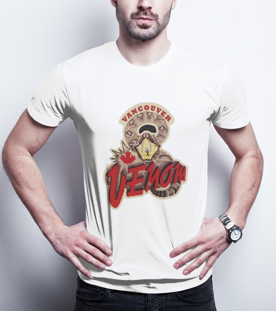 Vancouver Venom Rattlesnake Maple Leaf T-Shirt