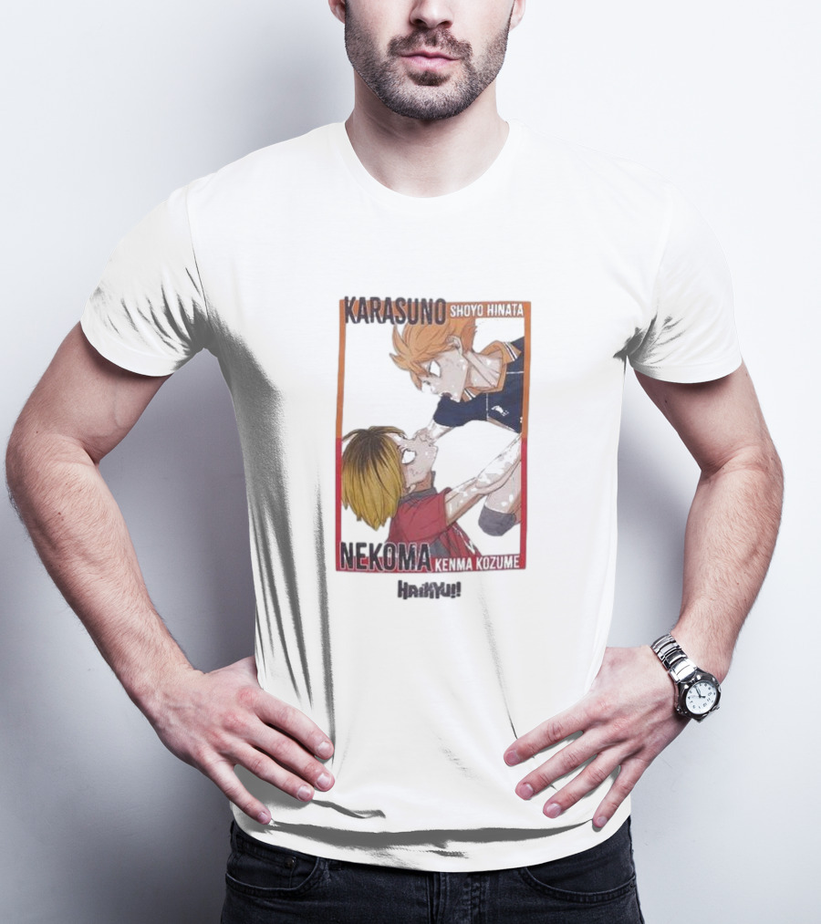 Haikyu Karasuno Shoyo Hinata Nekoma Kenma Kozume Dumpster Battle Duo T-Shirt