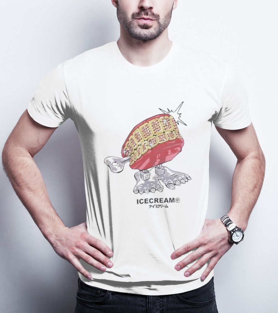 ICECREAM Chatterbox Teeth Walking Figure T-Shirt