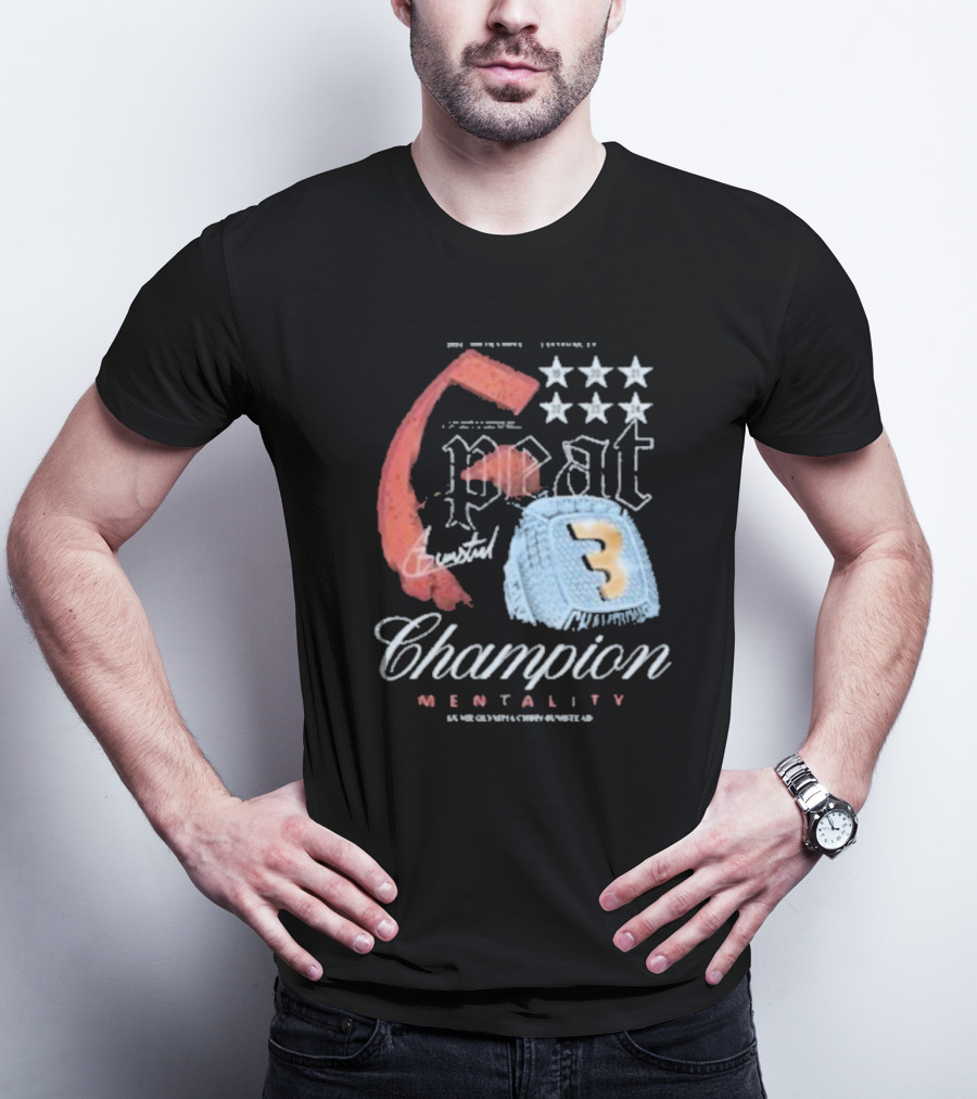6 Peat Champion Mentality 6x Mr Olympia Chris Bumstead Star Icons T-Shirt