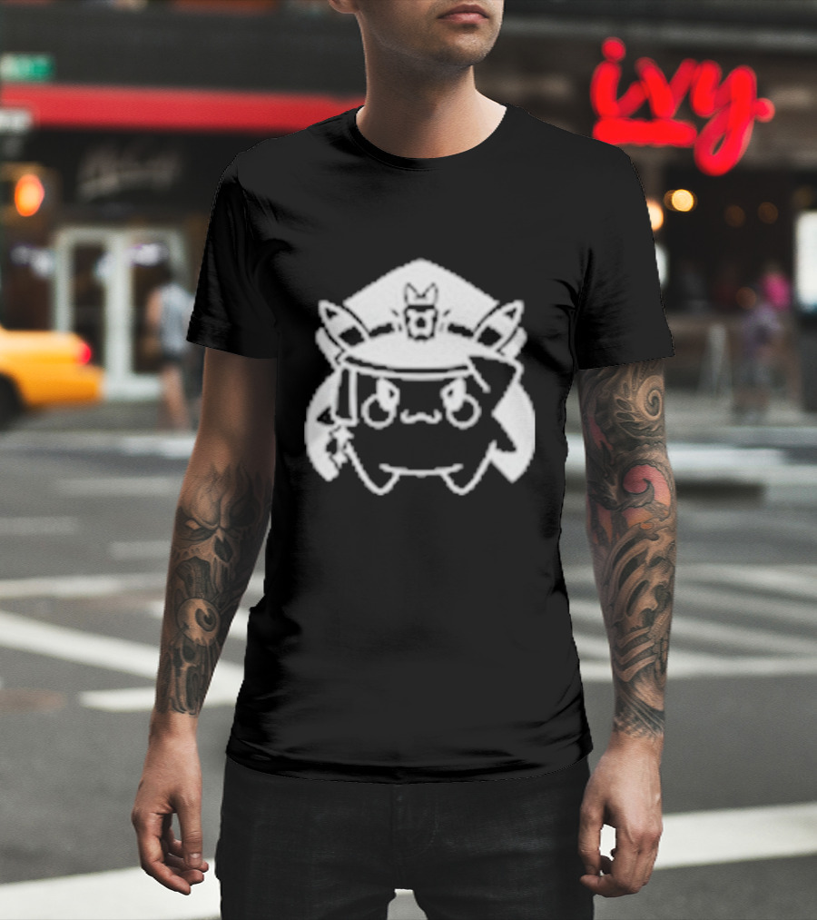 Pikachu Cadet Momo Emblem T-Shirt