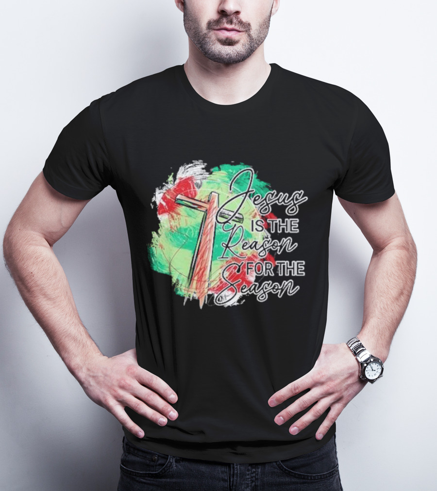 Jesus Is The Reason For The Season Christmas Cross T-Shirt