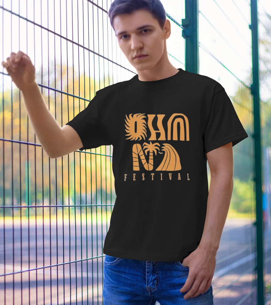 Ohana Festival Tropical Beach Wave Nature Icons T-Shirt