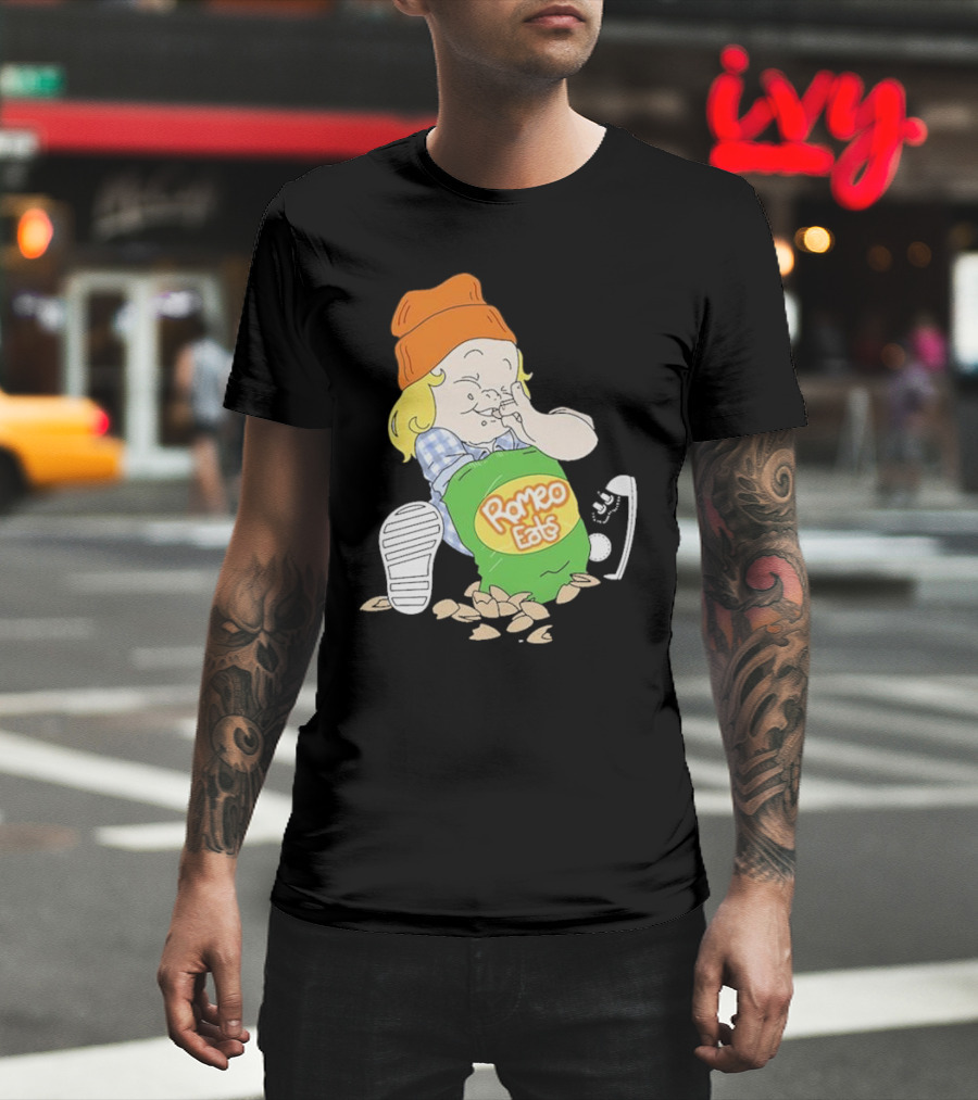 Romeo Eats Almonds Bag Toddler Sneaker Orange Hat T-Shirt