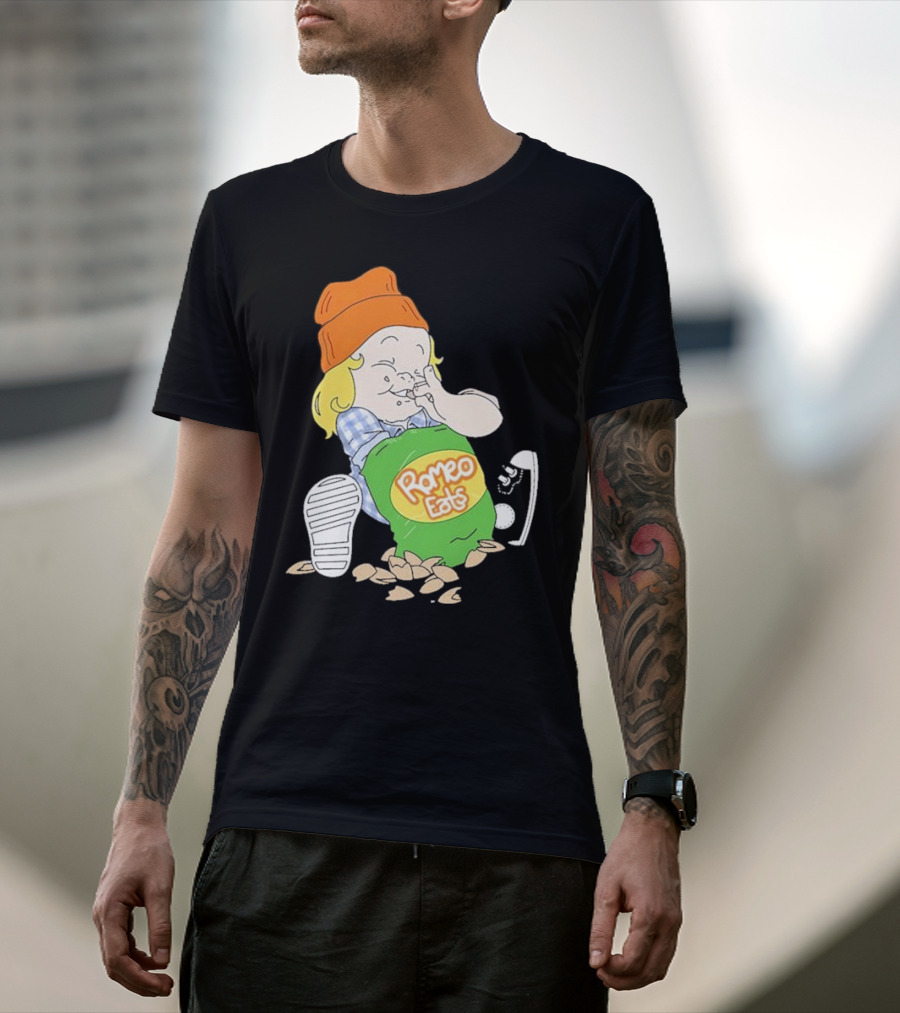 Romeo Eats Almonds Bag Toddler Sneaker Orange Hat T-Shirt