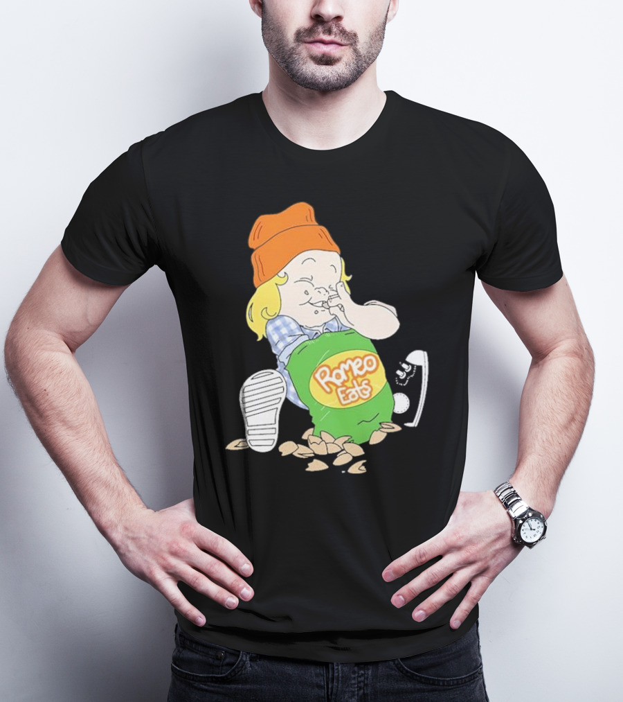 Romeo Eats Almonds Bag Toddler Sneaker Orange Hat T-Shirt