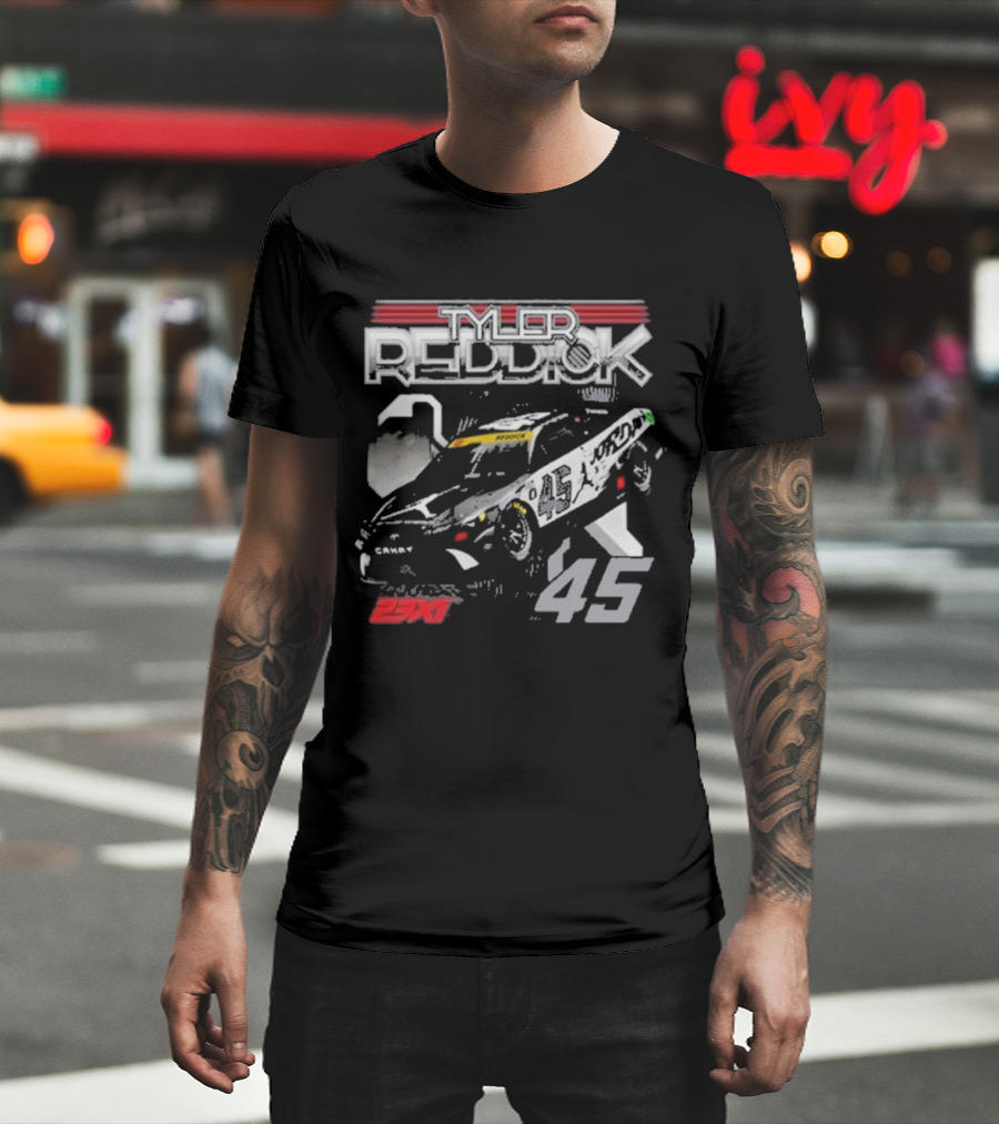 Tyler Reddick 23XI Racing 45 Car Jumpman Jordan Motorsports T-Shirt