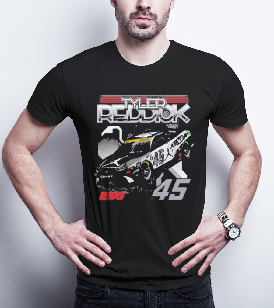 Tyler Reddick 23XI Racing 45 Car Jumpman Jordan Motorsports T-Shirt
