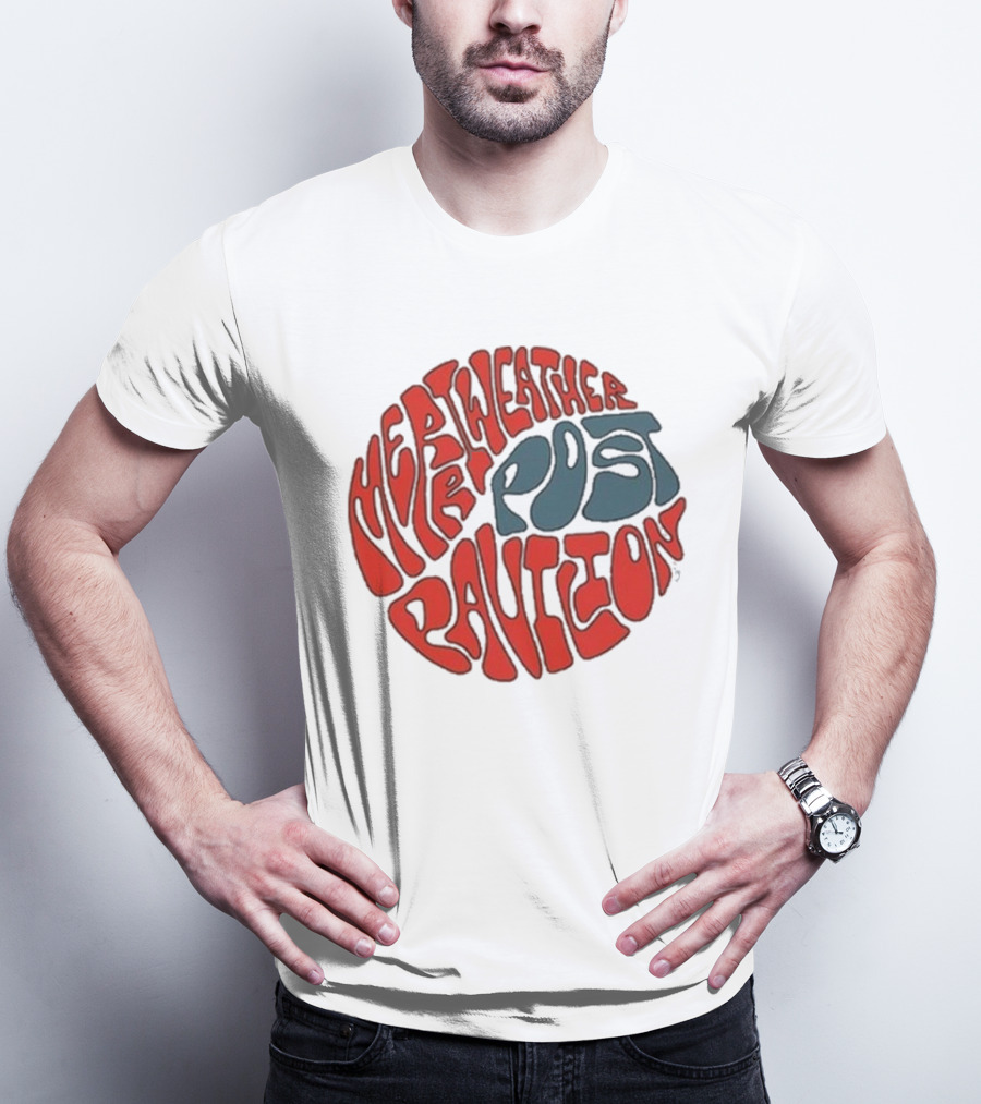 Merriweather Post Pavilion Psychedelic Retro Text T-Shirt