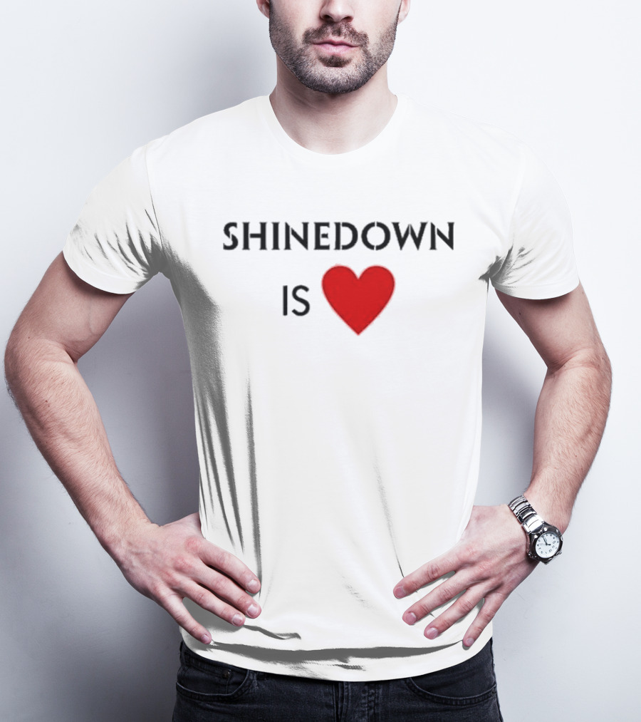 Shinedown Is Heart Shirt Red Love T-Shirt