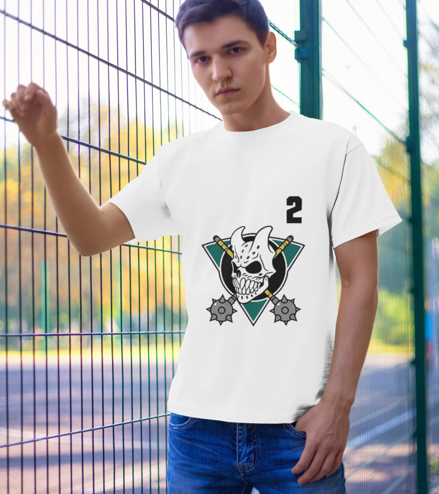 Slaughter To Prevail Hockey Skull Maces Logo 2 T-Shirt