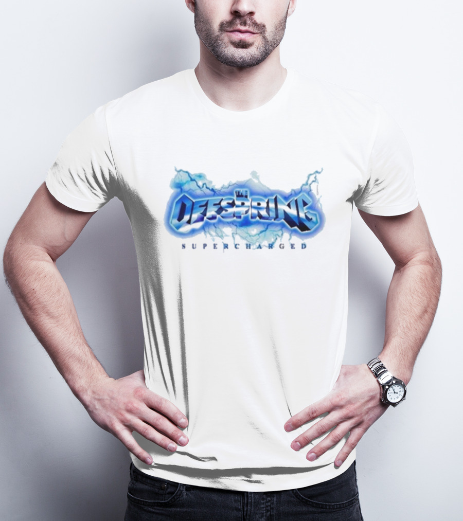 The Offspring Supercharged Electric Blue Lightning T-Shirt