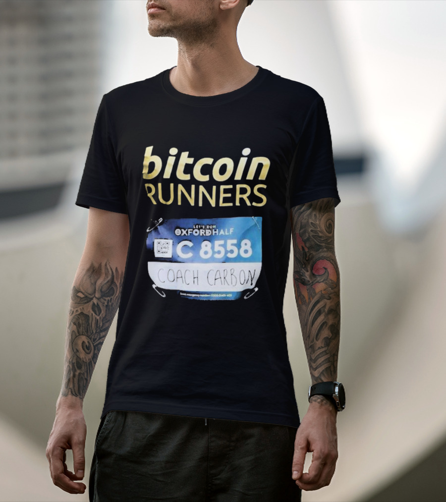 Bitcoin Runners Oxford Half C 8558 Coach Carbon T-Shirt