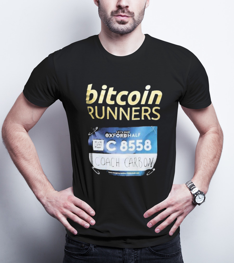 Bitcoin Runners Oxford Half C 8558 Coach Carbon T-Shirt