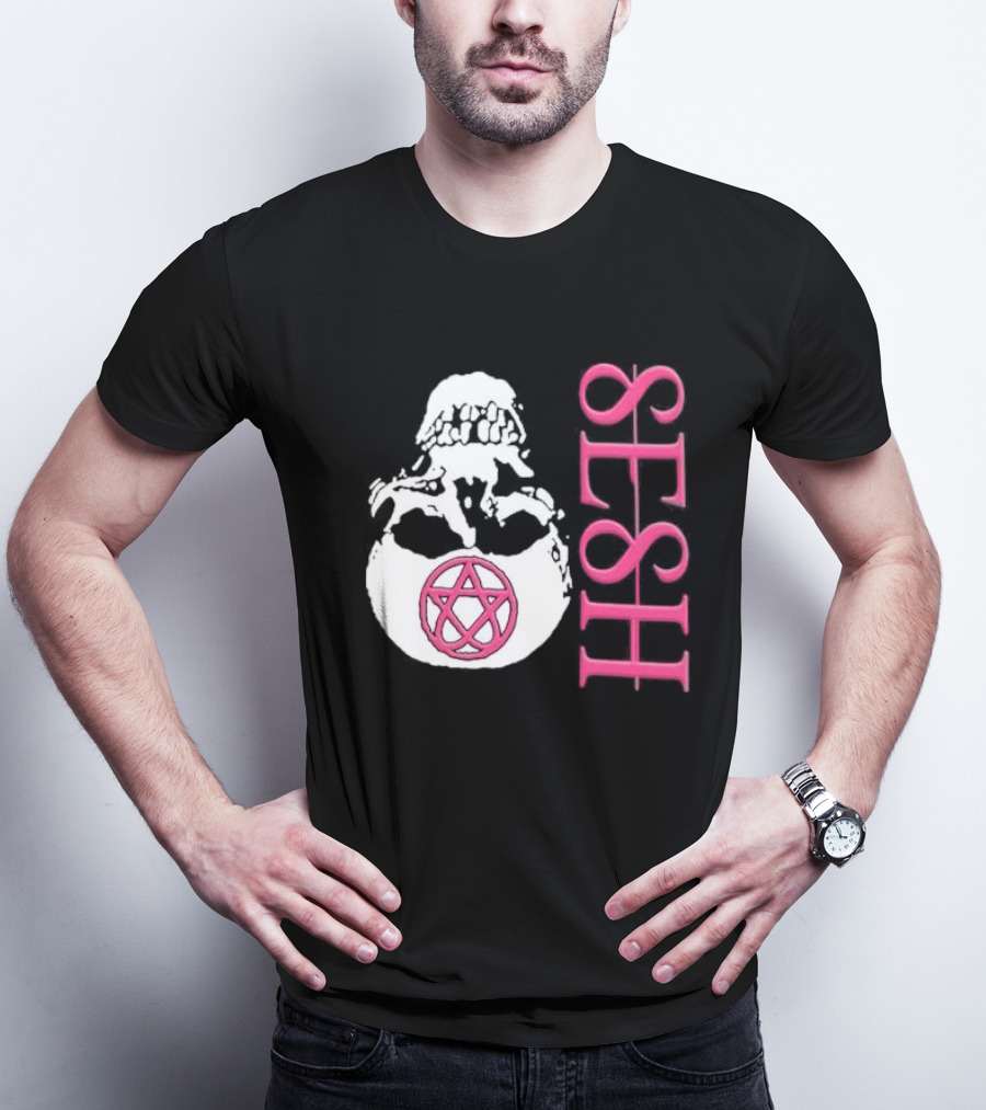 Team Sesh Skull Pentagram Seshagram T-Shirt
