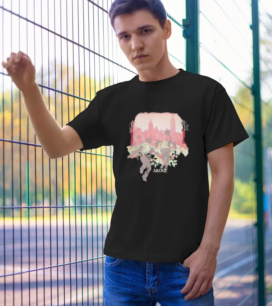 No Trespassing Akoo Urban Skyline Floral Run T-Shirt