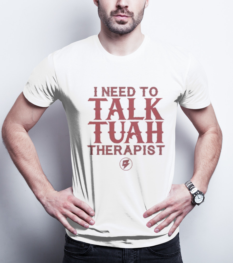 I Need To Talk Tuah Therapist Bolt T-Shirt