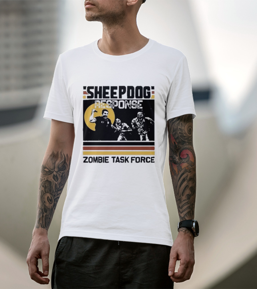 Tim Kennedy Sheepdog Response Zombie Task Force Team Badge T-Shirt