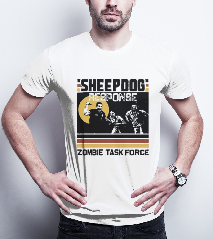 Tim Kennedy Sheepdog Response Zombie Task Force Team Badge T-Shirt