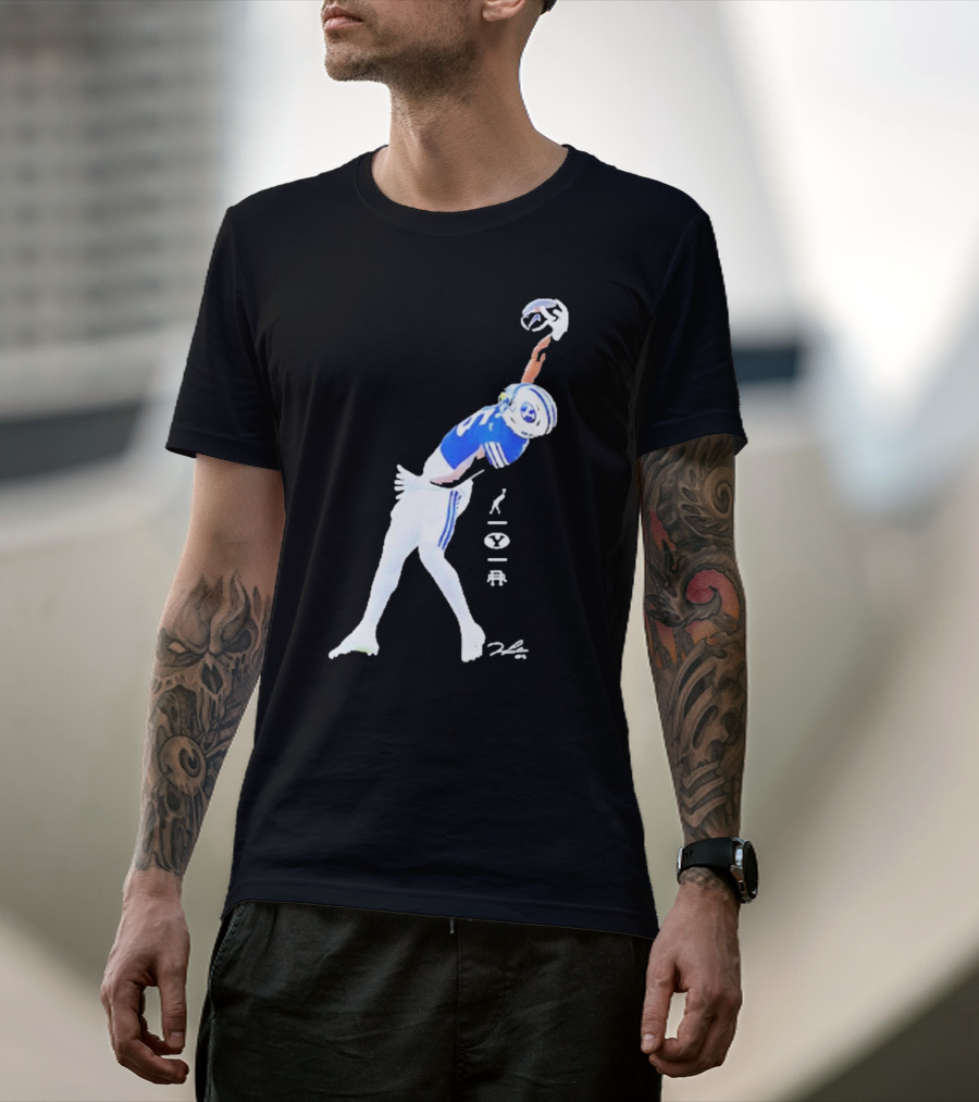 Darius Lassiter BYU Cougars Football Leaping Catch Highlight T-Shirt