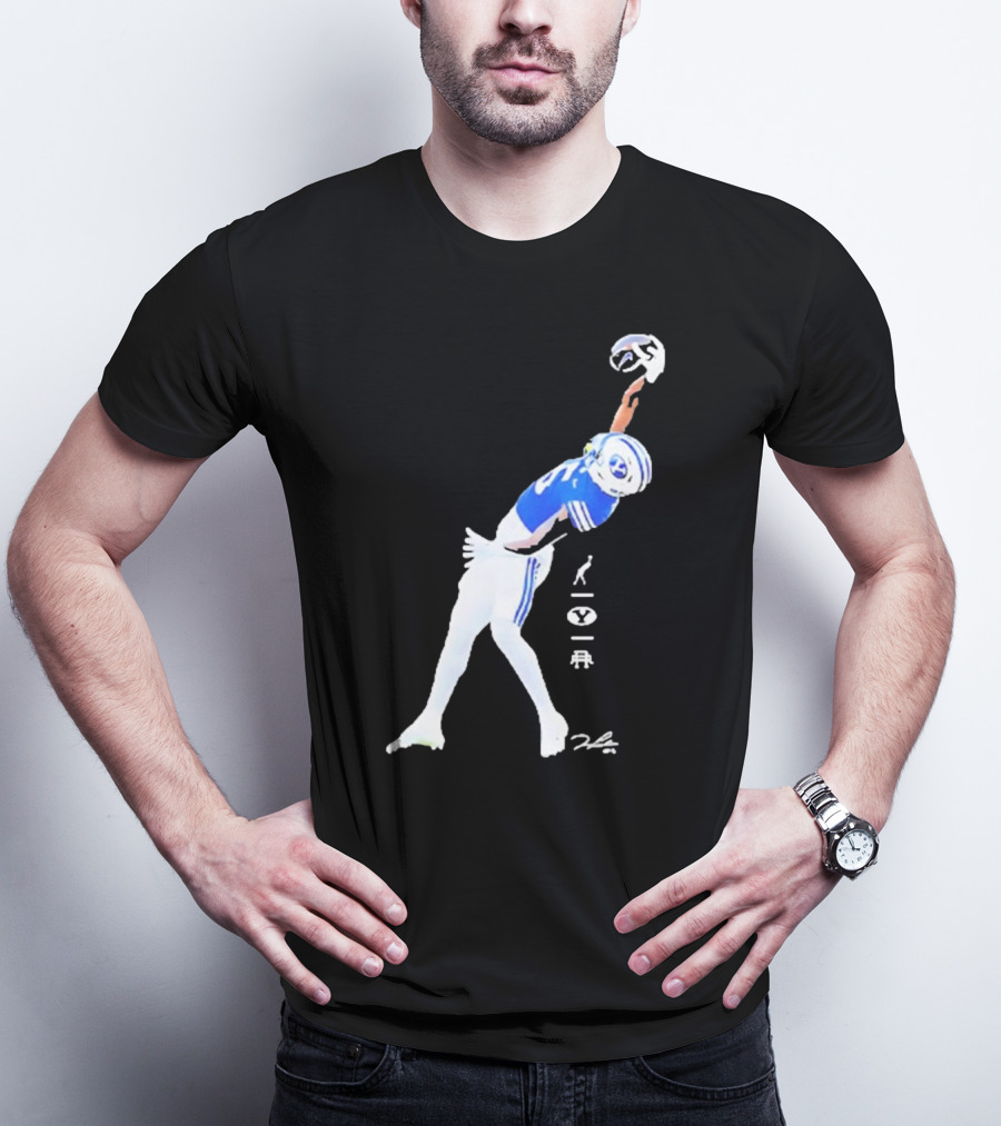 Darius Lassiter BYU Cougars Football Leaping Catch Highlight T-Shirt