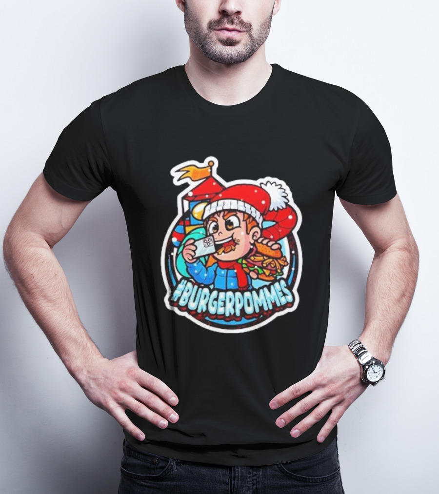 Burgerpommes Lukasbs Christmas T-Shirt