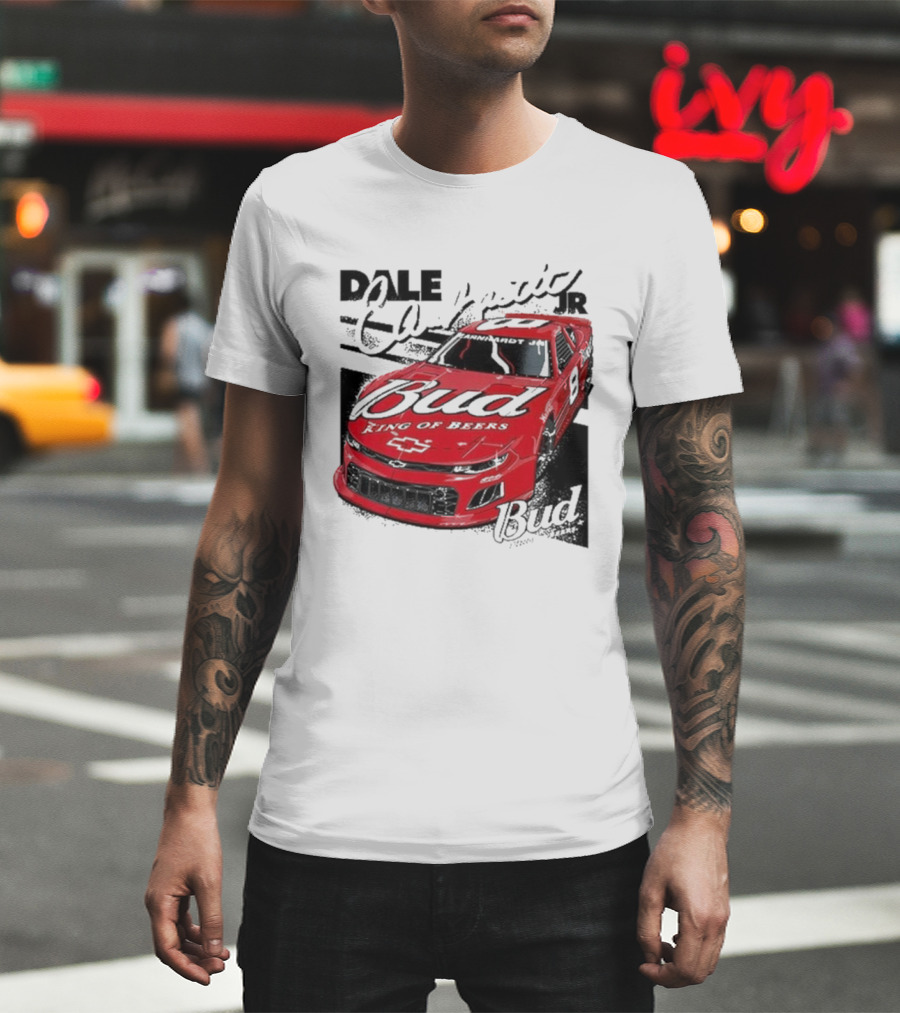 Dale Earnhardt Jr. Bud King Of Beers Chevrolet 9 Racing Car T-Shirt